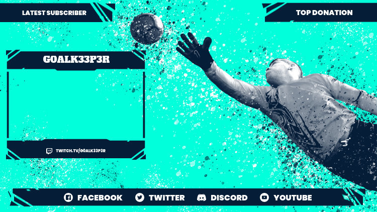 Placeit - Sports-Themed Twitch Overlay Design Maker with Soccer Graphics