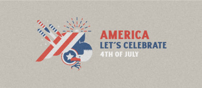 Placeit - Facebook Cover Template with an American Independence Day Quote