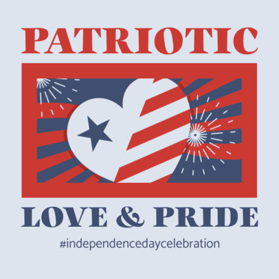 Placeit - 4th of July-Themed Instagram Post Template Featuring the ...