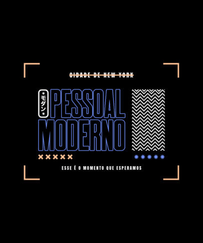 Placeit - T-Shirt Design Template Featuring a Chaotic Layout