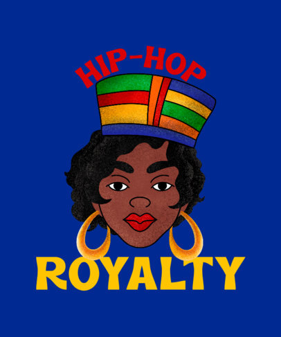 Placeit - T-Shirt Design Maker Featuring a Hip-Hop Theme and ...