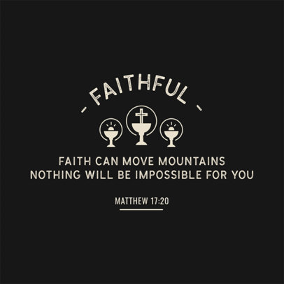 Placeit - Instagram Post Generator with a Christian Biblical Passage