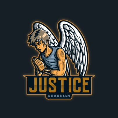 Placeit - Gaming Logo Maker Featuring a Merciful Angel