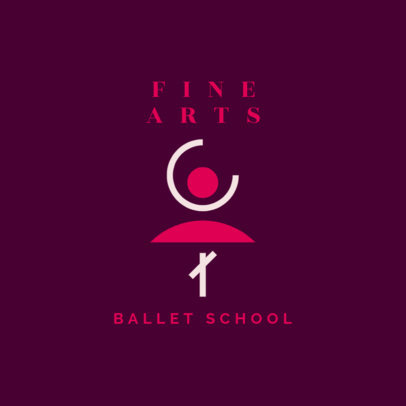 Placeit - Logo Maker for a Ballet Studio Featuring Abstract Shapes
