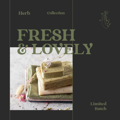 Placeit - Instagram Post Template for Artisanal Soap Ads
