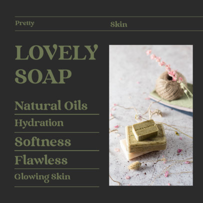 Placeit - Instagram Post Template for a Handmade Soap Brand