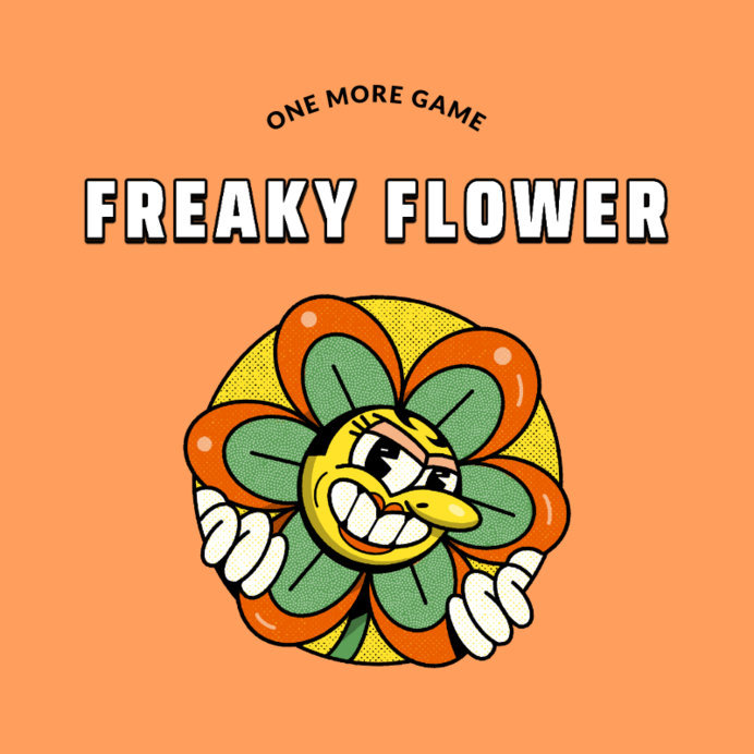 Placeit - eSports Logo Template Featuring a Cuphead Inspired Flower Cartoon