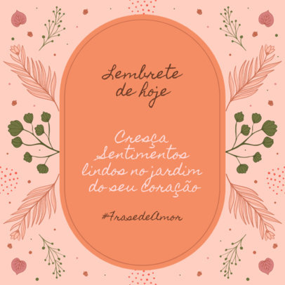 Placeit - Instagram Post Template with a Girly Cottagecore Aesthetic