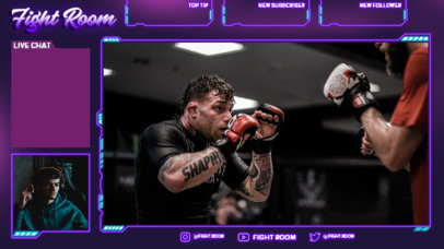 Placeit - Twitch Overlay Generator for a Streamer Who Talks About Sports