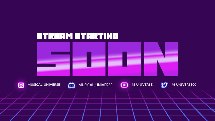 Placeit - Twitch Starting Soon Screen Template with a Retro Synthwave ...