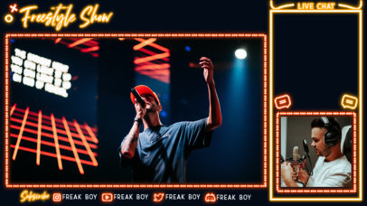 Placeit - Twitch Overlay Generator with Glowing Colors for Just ...