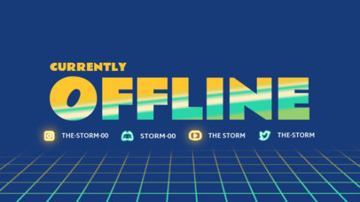 Placeit - Twitch Starting Soon Screen Template with a Retro Synthwave ...