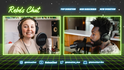 Placeit - Twitch Overlay Design Template for Just Chatting Streamers