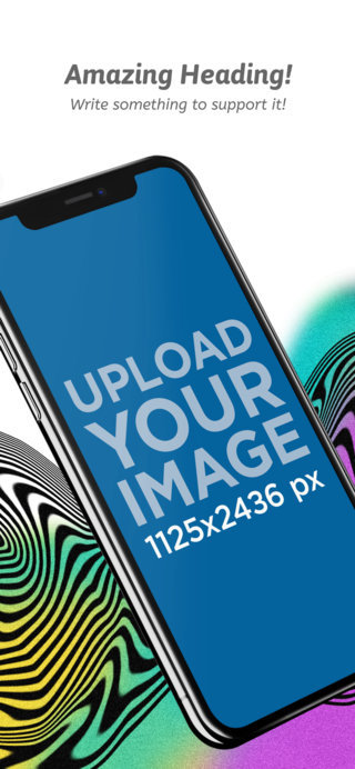 Placeit - Screenshot Mockup of an Angled iPhone 11 Pro