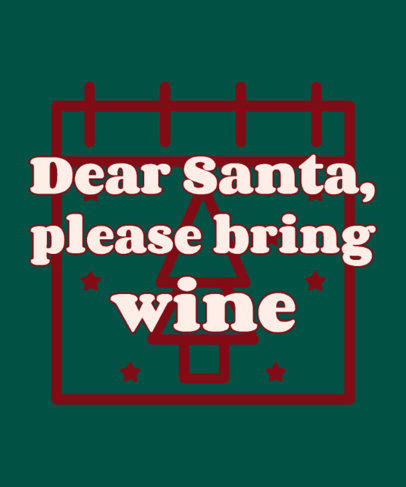 Placeit - T-Shirt Design Template Featuring Funny X-Mas Quotes and ...