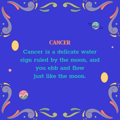 Placeit - Instagram Post Maker for a Carousel Featuring Daily Horoscopes
