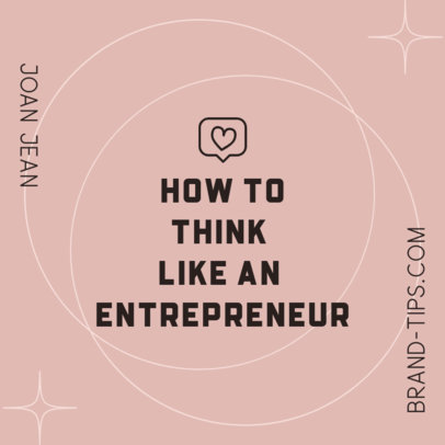 Placeit - Instagram Post Template for Entrepreneurship Habits