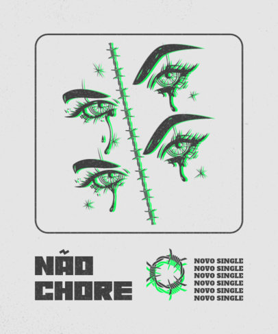 Placeit - T-Shirt Design Creator Featuring a Trap-Style Skull Graphic