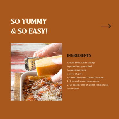 Placeit - Italian Food-Themed Instagram Post Design Creator to Create a ...