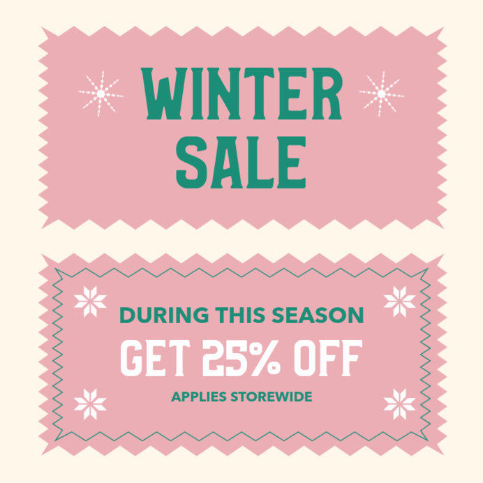 Placeit - Xmas-Themed Instagram Post Template for Winter Deals