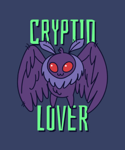 Placeit - Cryptid-Themed T-Shirt Design Maker Featuring a Cartoonish ...