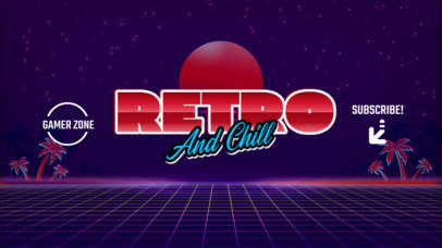 Placeit - Retro YouTube Banner Maker With a Vaporwave Aesthetic
