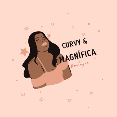 Placeit - Body-Positive Logo Maker for a Trendy Clothing Brand