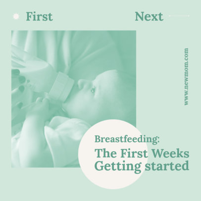 Placeit - Breastfeeding-Themed Instagram Post Design Maker Featuring ...