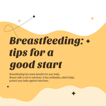 Placeit - Breastfeeding-Themed Instagram Post Design Maker Featuring ...