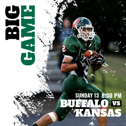 Placeit - Instagram Post Template Featuring Football Game Scoreboards