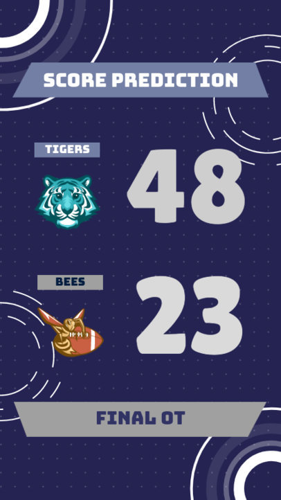 Placeit - Instagram Story Creator with a Scoreboard Prediction for a ...