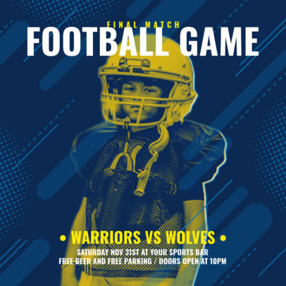 Placeit - Instagram Post Template Featuring The Big Game-Themed Promos ...