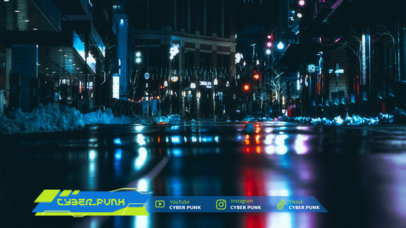Placeit - Simple Twitch Overlay Design Maker with a Tokyo Vibe