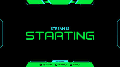 Placeit - Minimalistic Twitch Starting Soon Screen Template with a ...