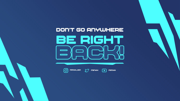 Placeit - Twitch Be-Right-Back Screen Design Maker With a Modern Style