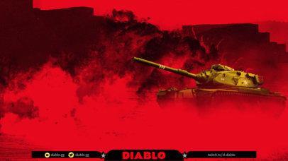 Placeit - Twitch Overlay Template with a COD-Inspired Style