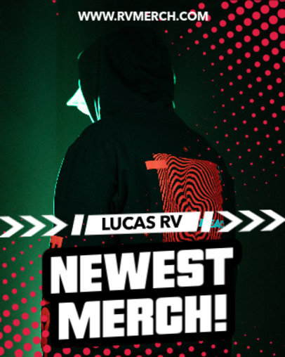 Placeit - Twitch Panel Design Template for a Streamer's New Merch Line