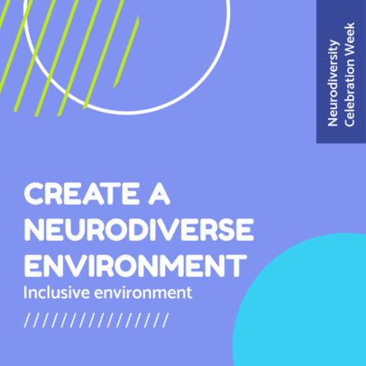 Placeit - Instagram Post Template for a Neurodiversity Celebration Week ...