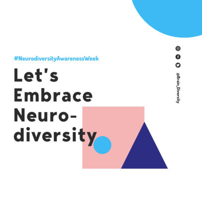 Placeit - Neurodiversity Week-Themed Instagram Post Design Generator