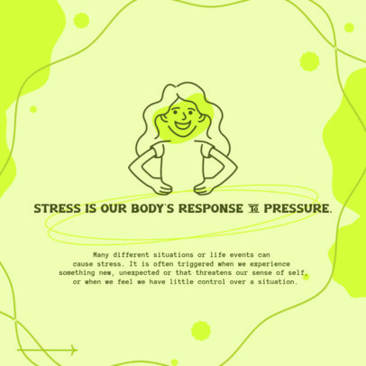 Placeit - Instagram Post Creator with Illustrations for a Stress ...