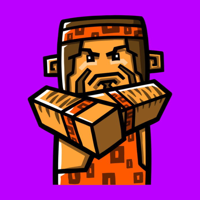 Placeit - Minecraft-Inspired Twitch Sub Badge Maker Featuring an Angry ...