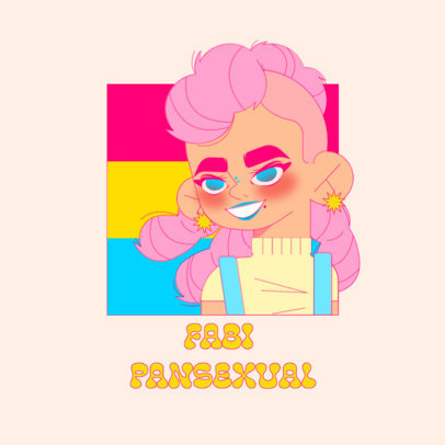 Placeit - Fun Avatar Logo Template to Create a Transgender Character