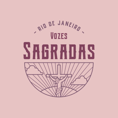 Placeit - Holy Choir Logo Creator Featuring Christian Symbols