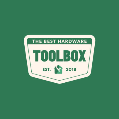 Placeit - Hardware Store Logo Creator with a Plaque Graphic