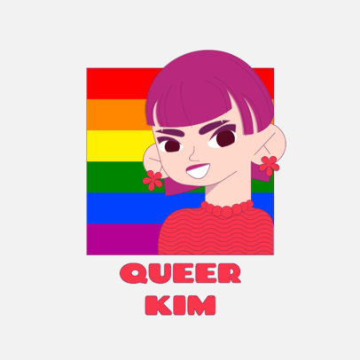 Placeit - LGBTQ+ Avatar Logo Creator to Make a Genderfluid Character
