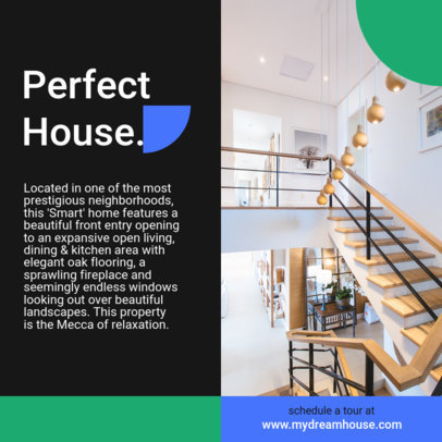Placeit - Instagram Post Template Describing a House with a Great ...