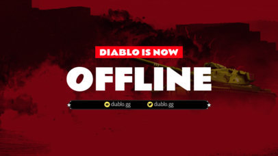 Placeit - Call of Duty-Inspired Twitch Offline Banner Design Creator ...