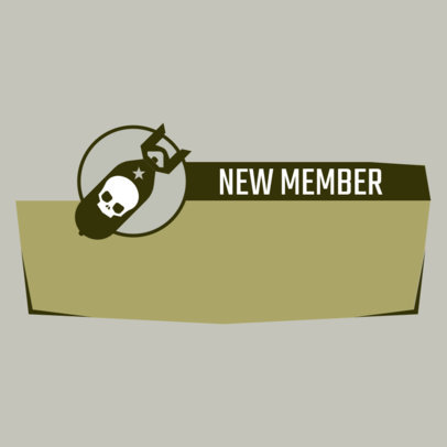 Placeit - COD-Inspired Twitch Panel Design Creator With a Bomb Icon