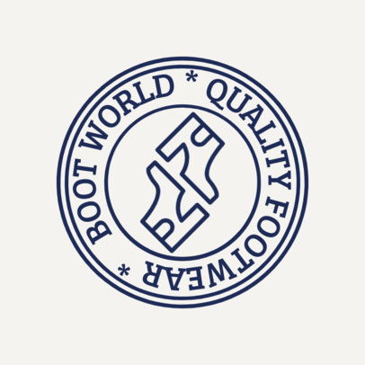 Placeit - Footwear-Themed Logo Generator Featuring a Cowboy Boots Graphic