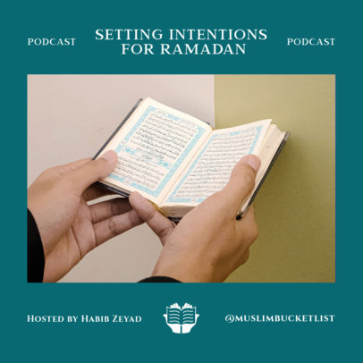 Placeit - Ramadan-Themed Podcast Cover Generator for a Muslim Show ...